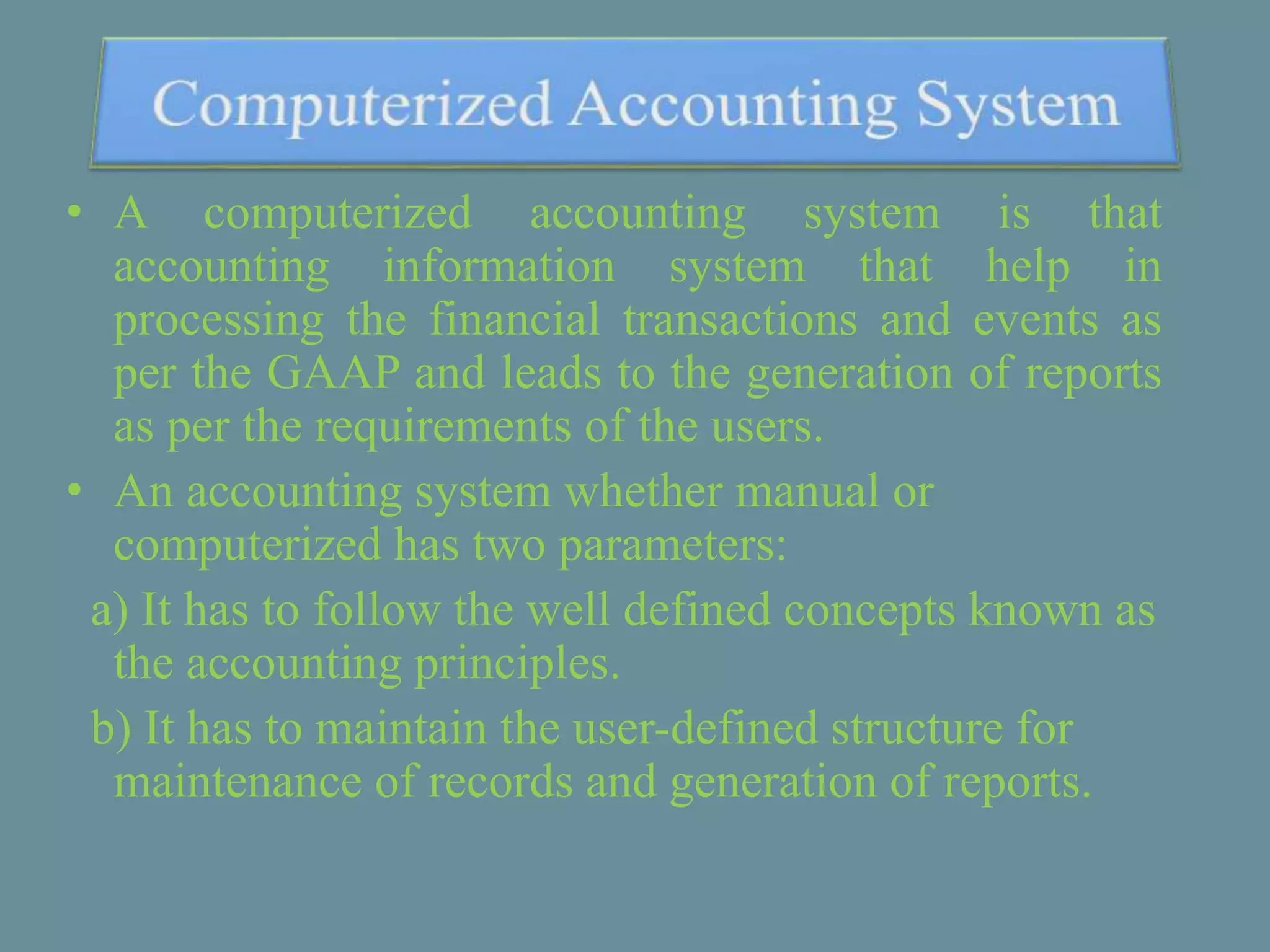 Computer in accounting | PPTX