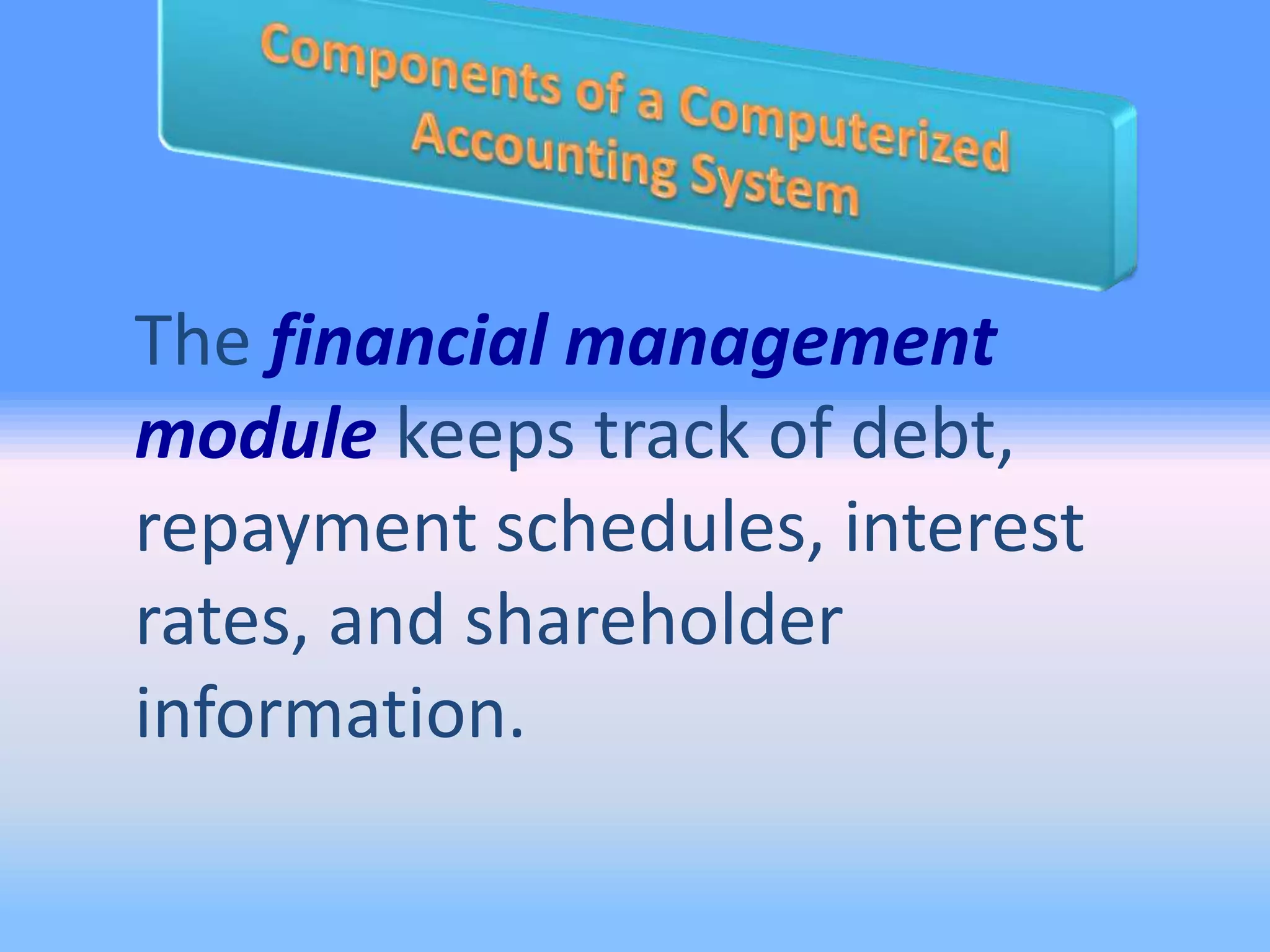 Computer in accounting | PPTX