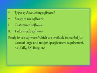 Computer in accounting | PPTX