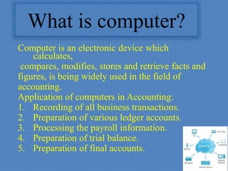 Computer in accounting | PPTX