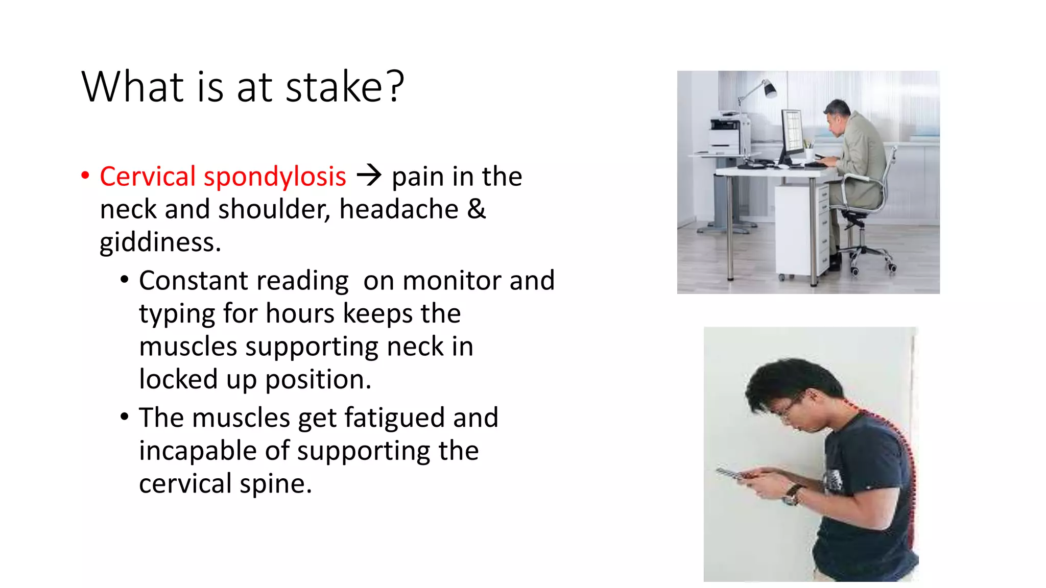 Computer induced musculoskeletal problems | PPT