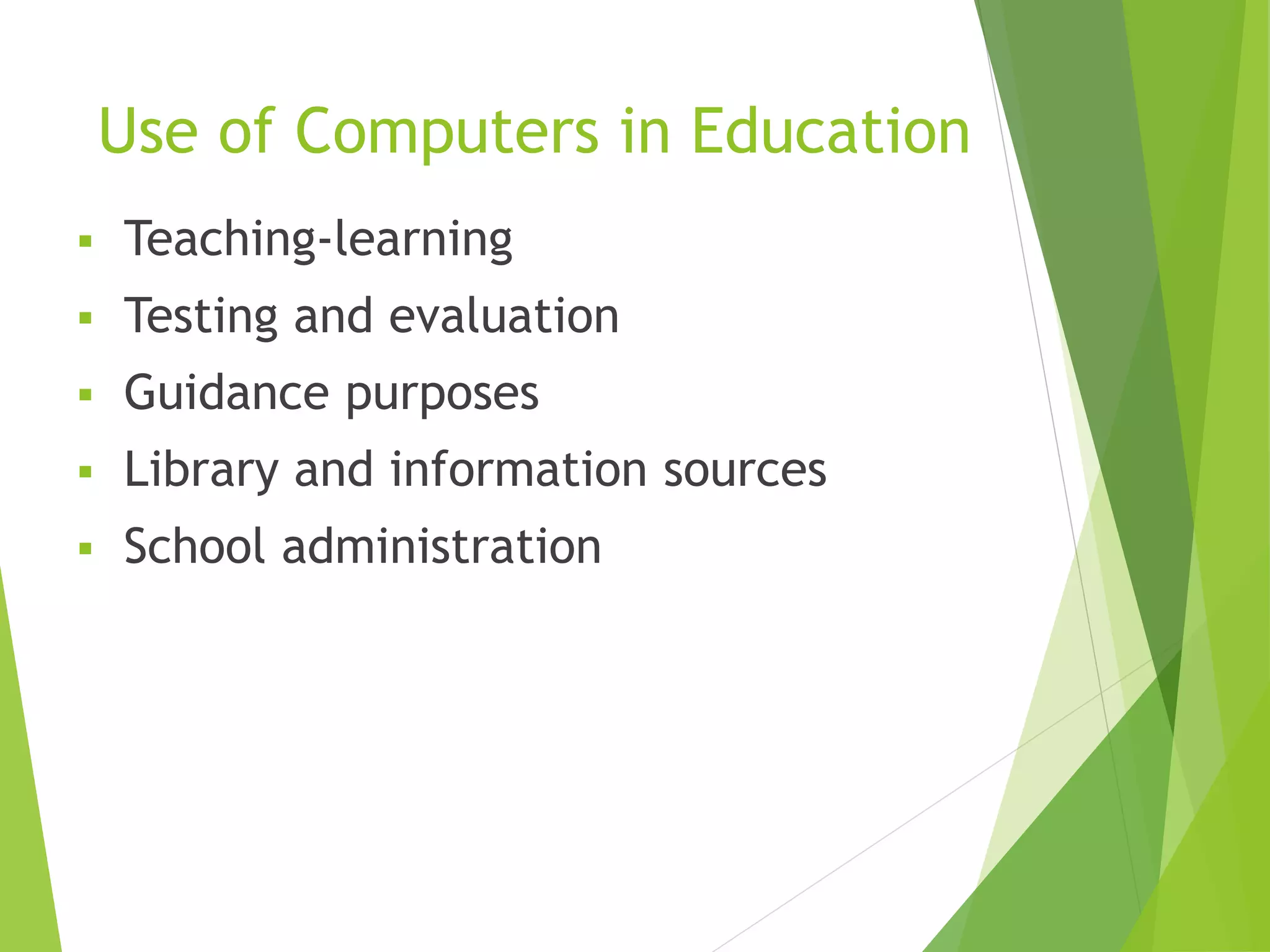 Computer in education | PPTX