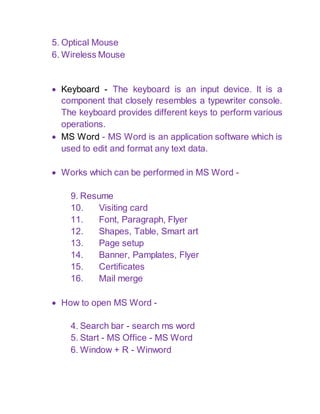 Computer information | PDF