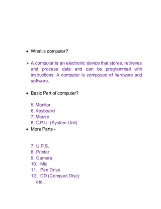 Computer information | PDF