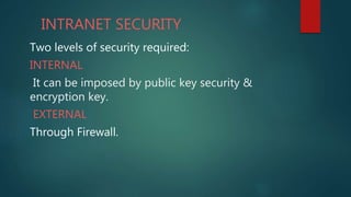 Introduction to internet, intranet and Extranet . Myths about internet ...