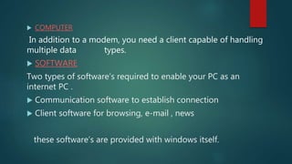 Introduction to internet, intranet and Extranet . Myths about internet ...