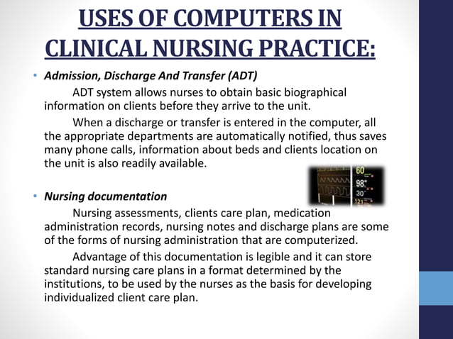 Computer in nursing | PPTX | Healthcare Industry | Industries