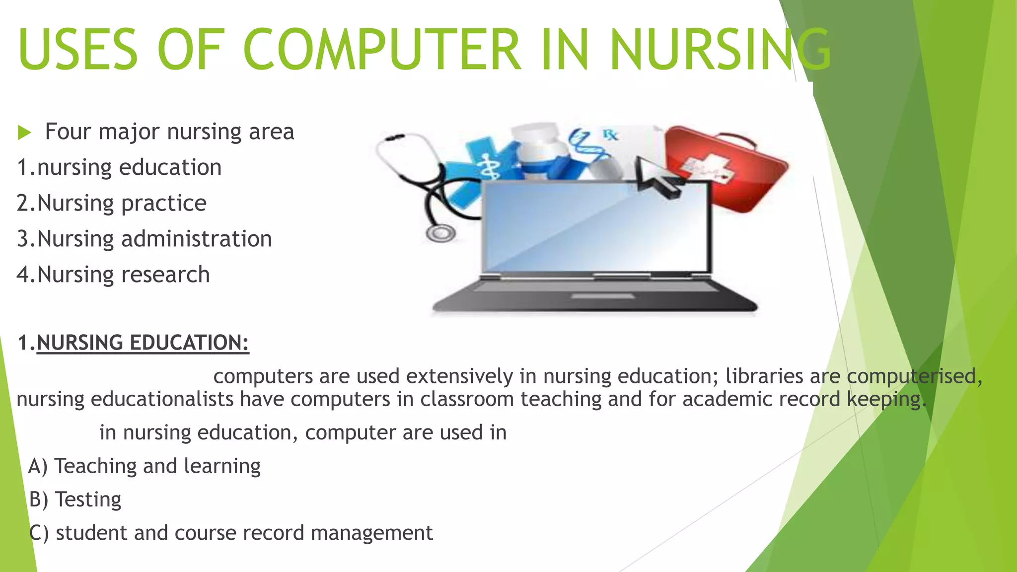 Computer in nursing | PPTX