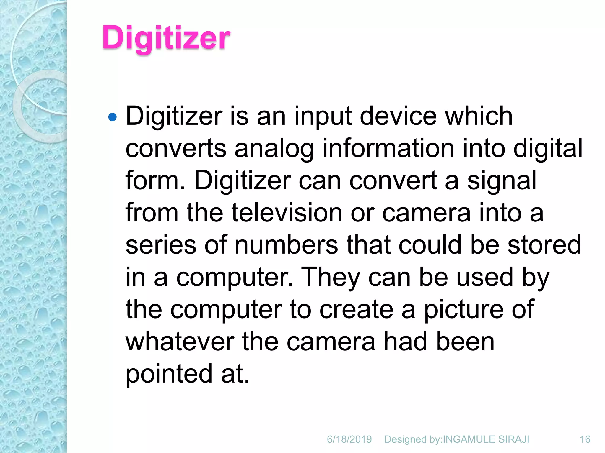 Computer input and output devices | PPTX