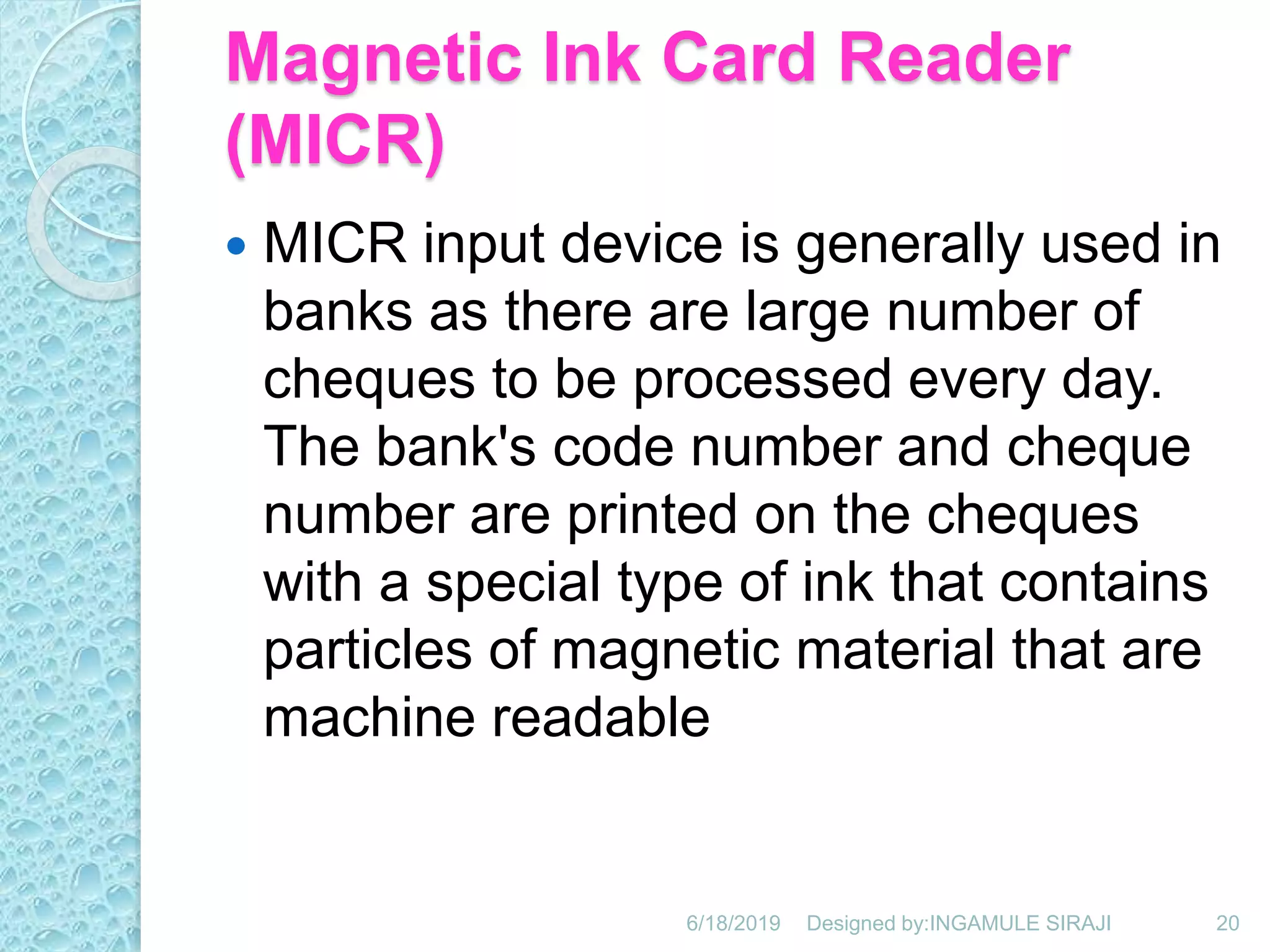 Computer input and output devices | PPTX
