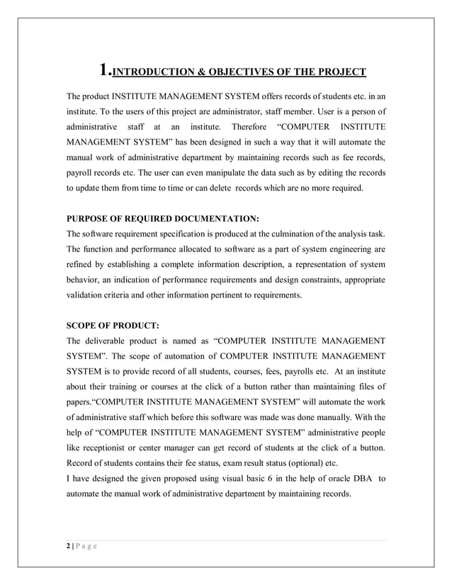 COMPUTER INSTITUTE Management system.pdf
