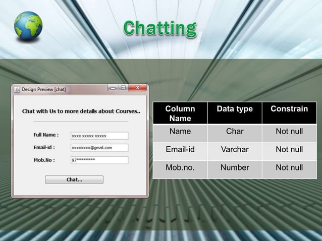 Computer institute website(TYIT project) | PPTX | Databases | Computer ...