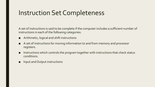 Computer instructions | PPTX