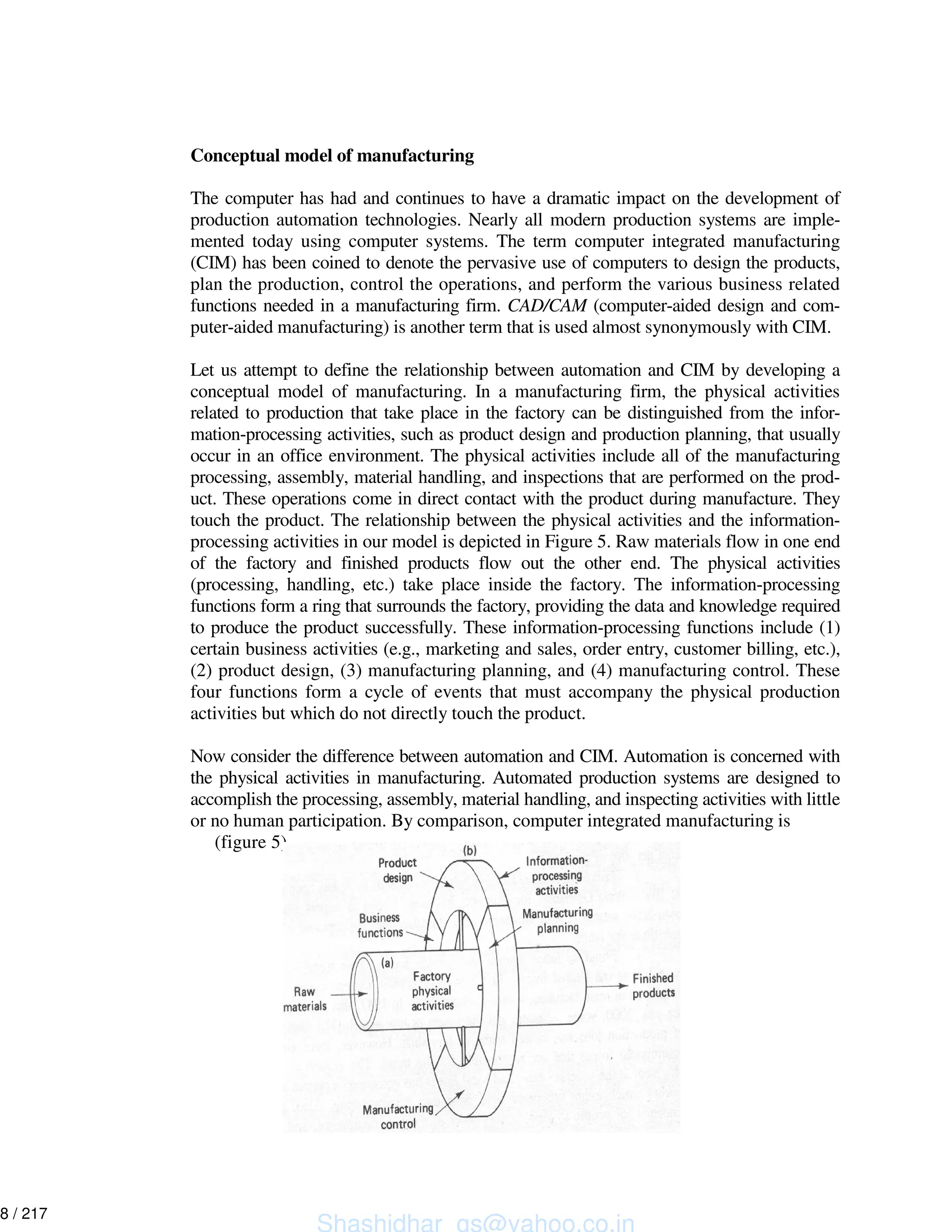 Computer integrated manufacturing | PDF