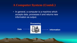 computer_IntroductionComputer introduction | PPTX