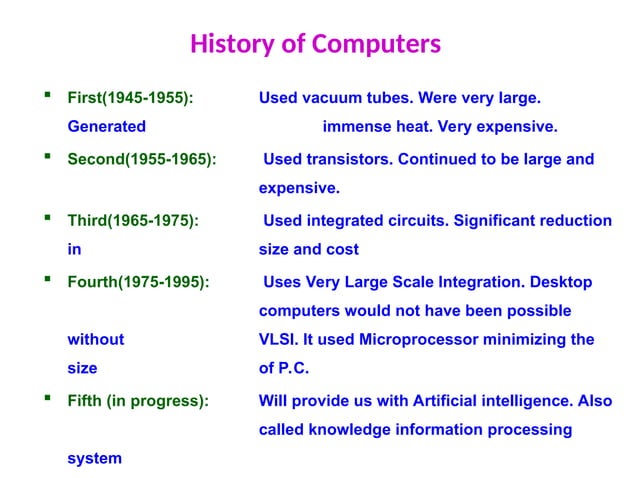 Introduction of Computer System First Semester | PPT | Internet | Computing