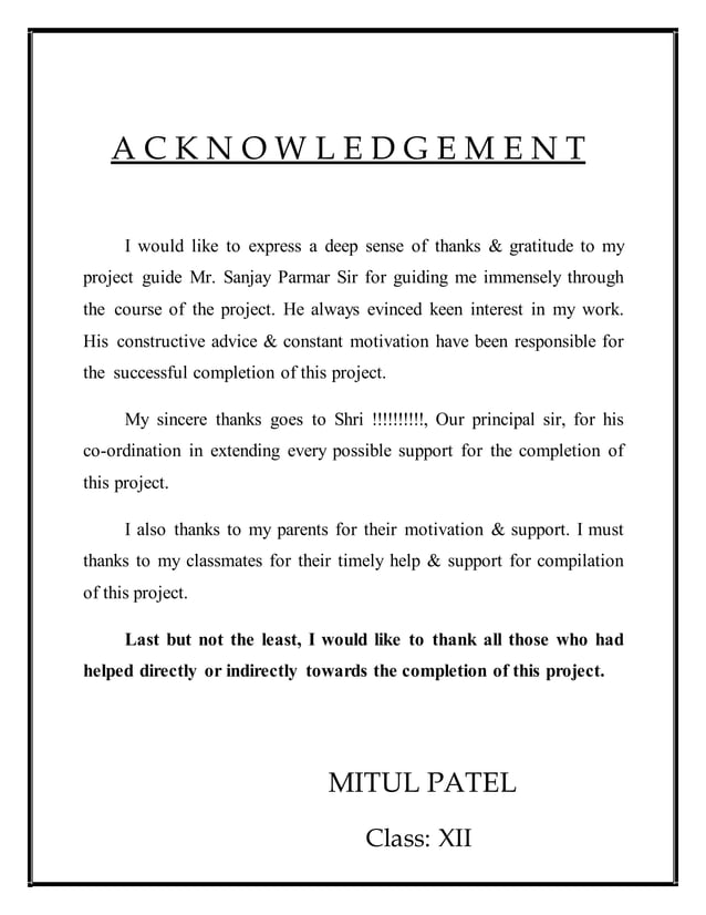 Report Card making BY Mitul Patel | DOCX