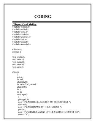 Report Card making BY Mitul Patel | PDF