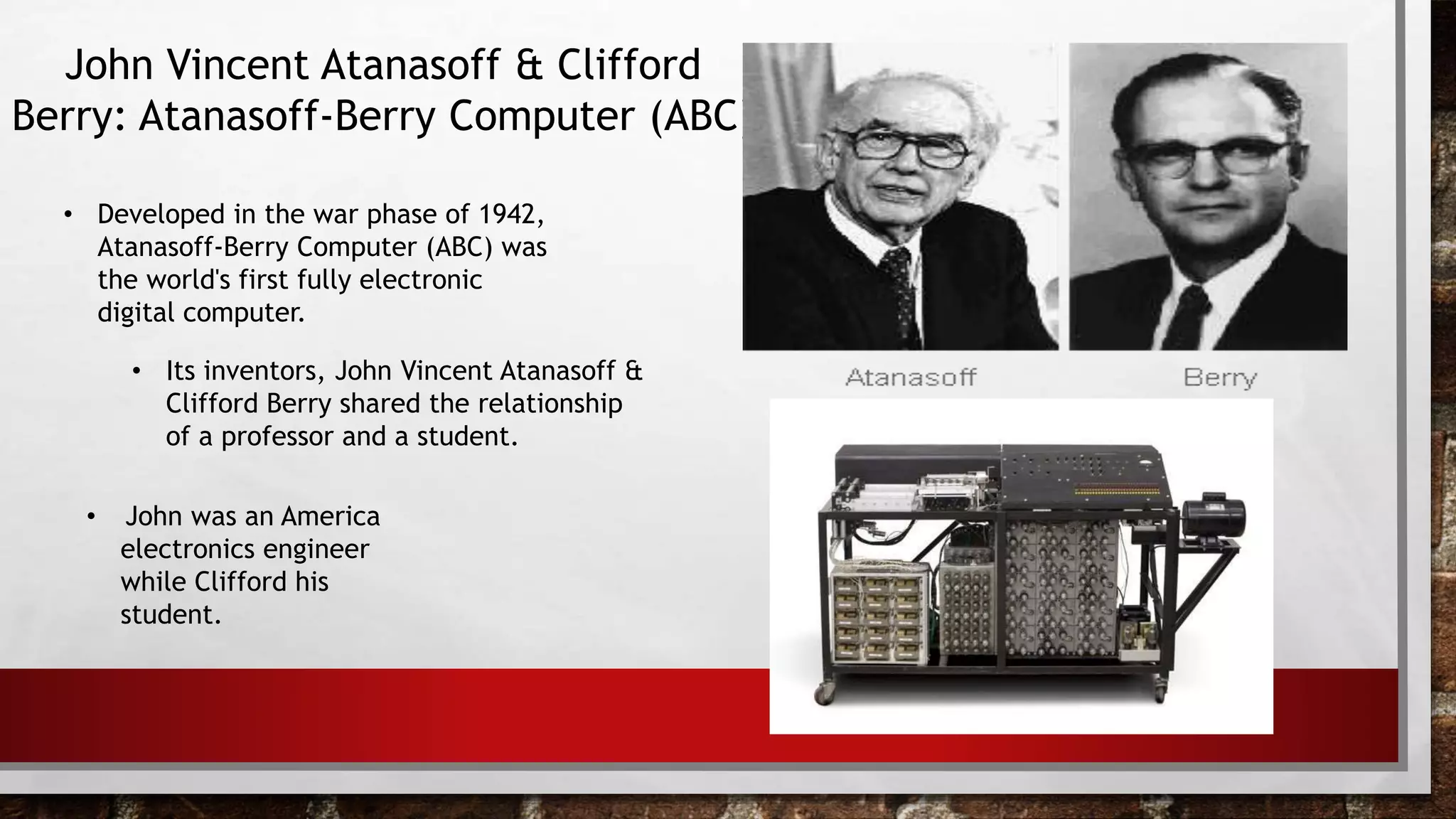 Computer inventors and their inventions the world is thankful for | PPTX