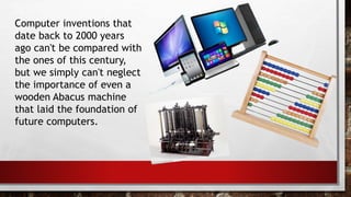 Inventors Of Computer And Their Inventions