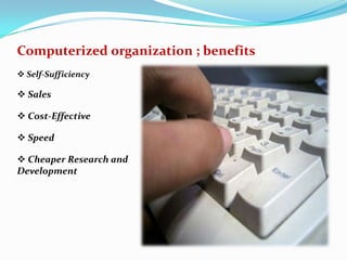 Computerisation and organisational development | PPSX