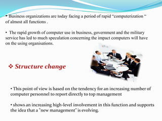 Computerisation and organisational development | PPSX