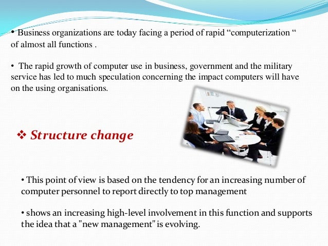 Computerisation and organisational development