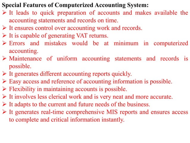 Computerised accounting | PPTX | Business Accounting & Finance | Business