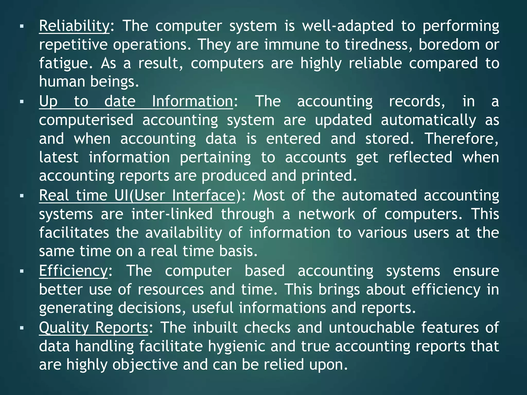 Computerised Accounting System | PPTX