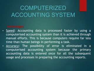 Computerised Accounting System | PPTX