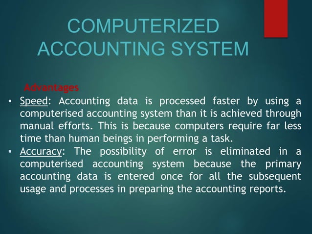 Computerised Accounting System | PPTX