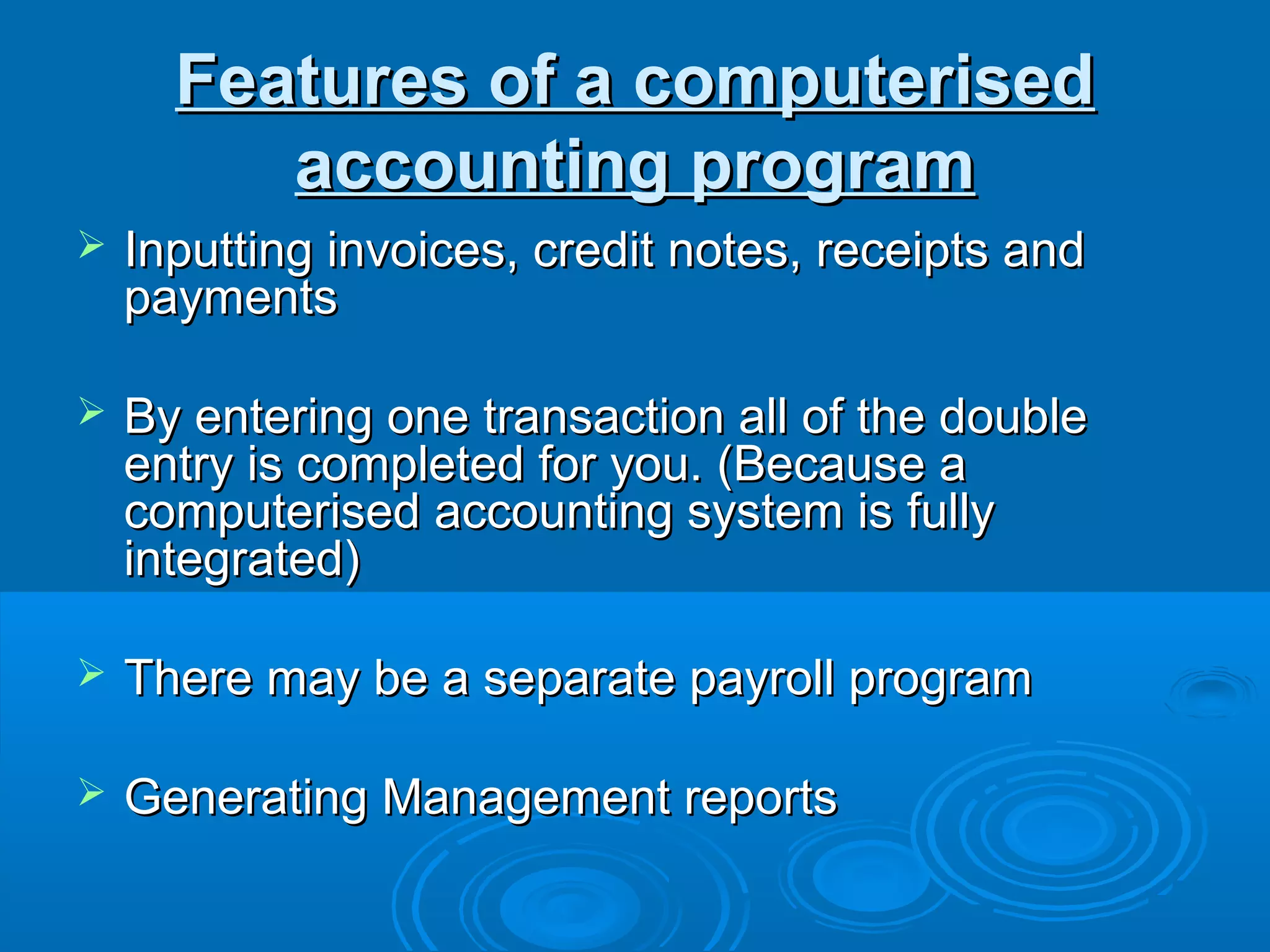 Computerised accounting week 1 | PPT