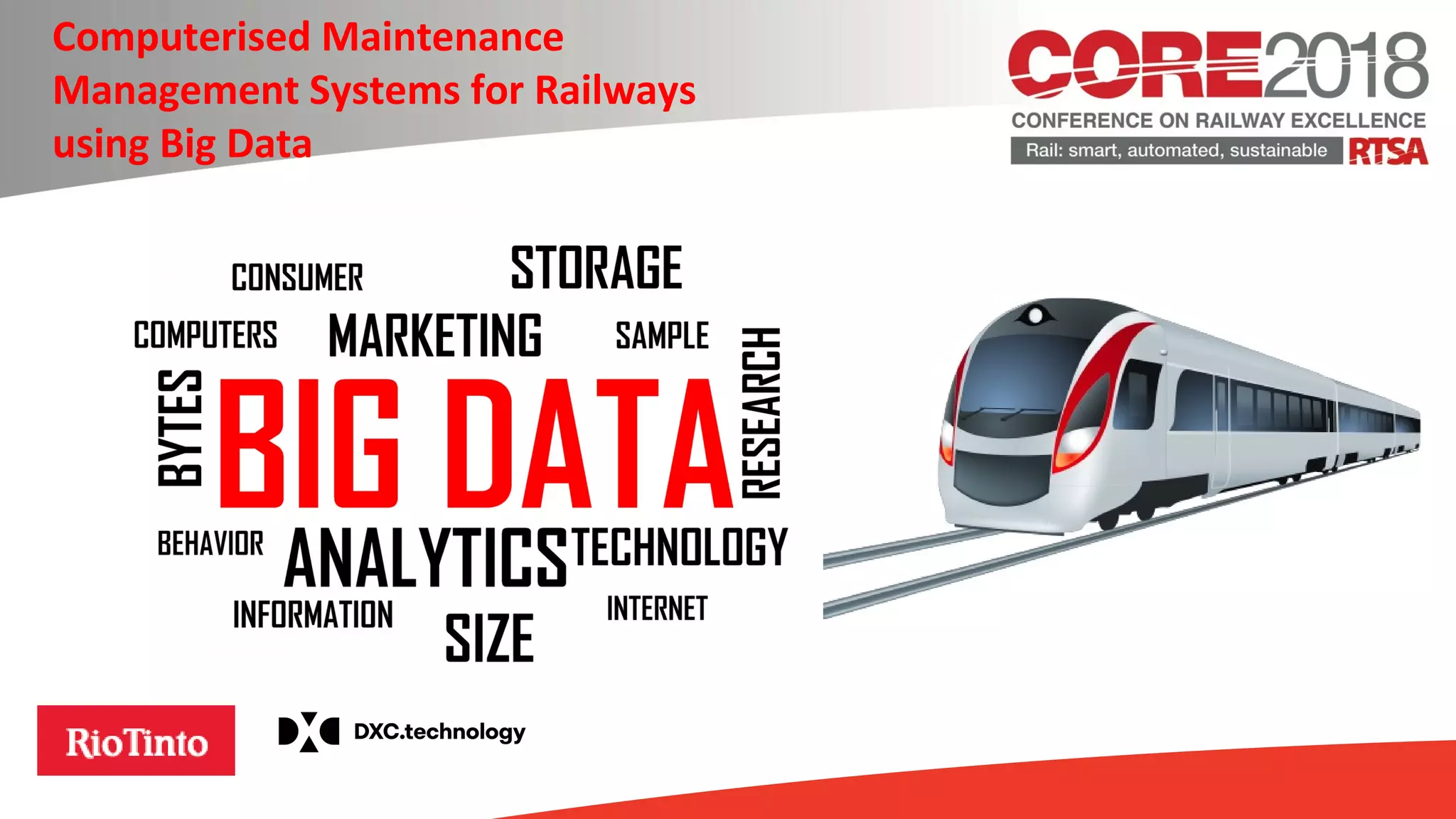 Computerised maintainance management systems for railways using big ...