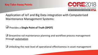 Computerised maintainance management systems for railways using big ...