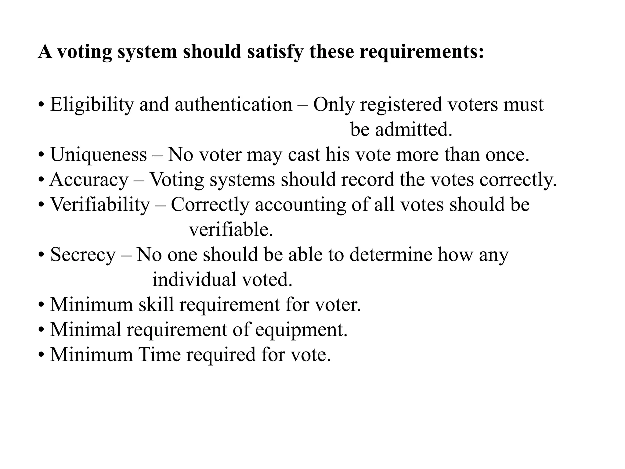 Computerised voting system | PPTX | Operating Systems | Computer Software and Applications