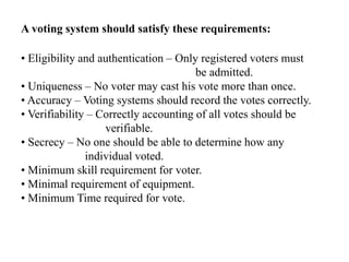 Computerised voting system | PPTX | Operating Systems | Computer ...