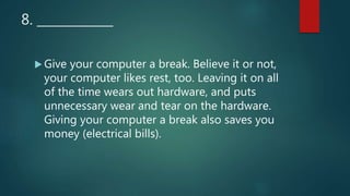 Computer issues - TLE ICT 10 | PPTX