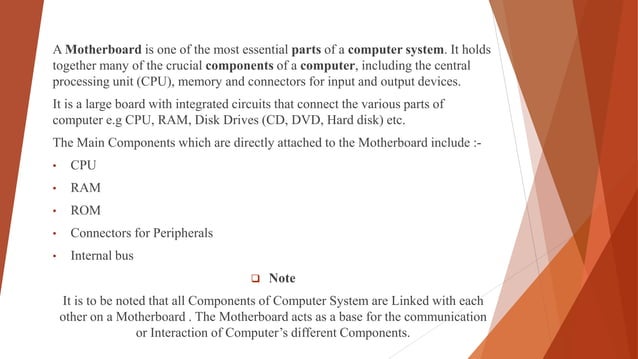 Computer & it's components | PPTX | Data Storage and Warehousing ...
