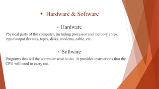 Computer & it's components | PPTX