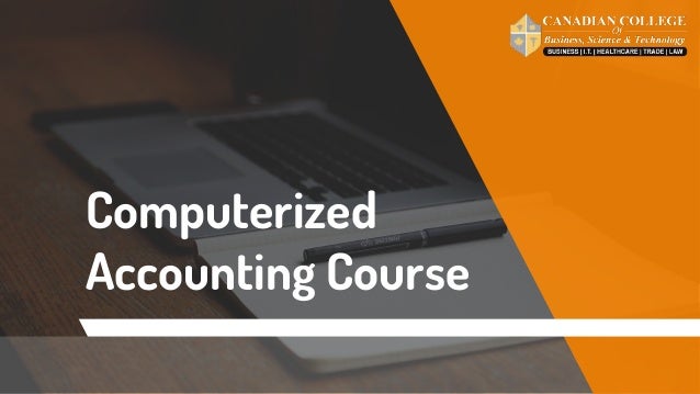Computerized Accounting Course - CCBST