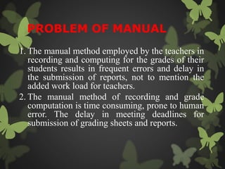 Computerized grade ppt | PPTX