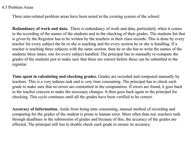 Computerized grading system ( cgs )