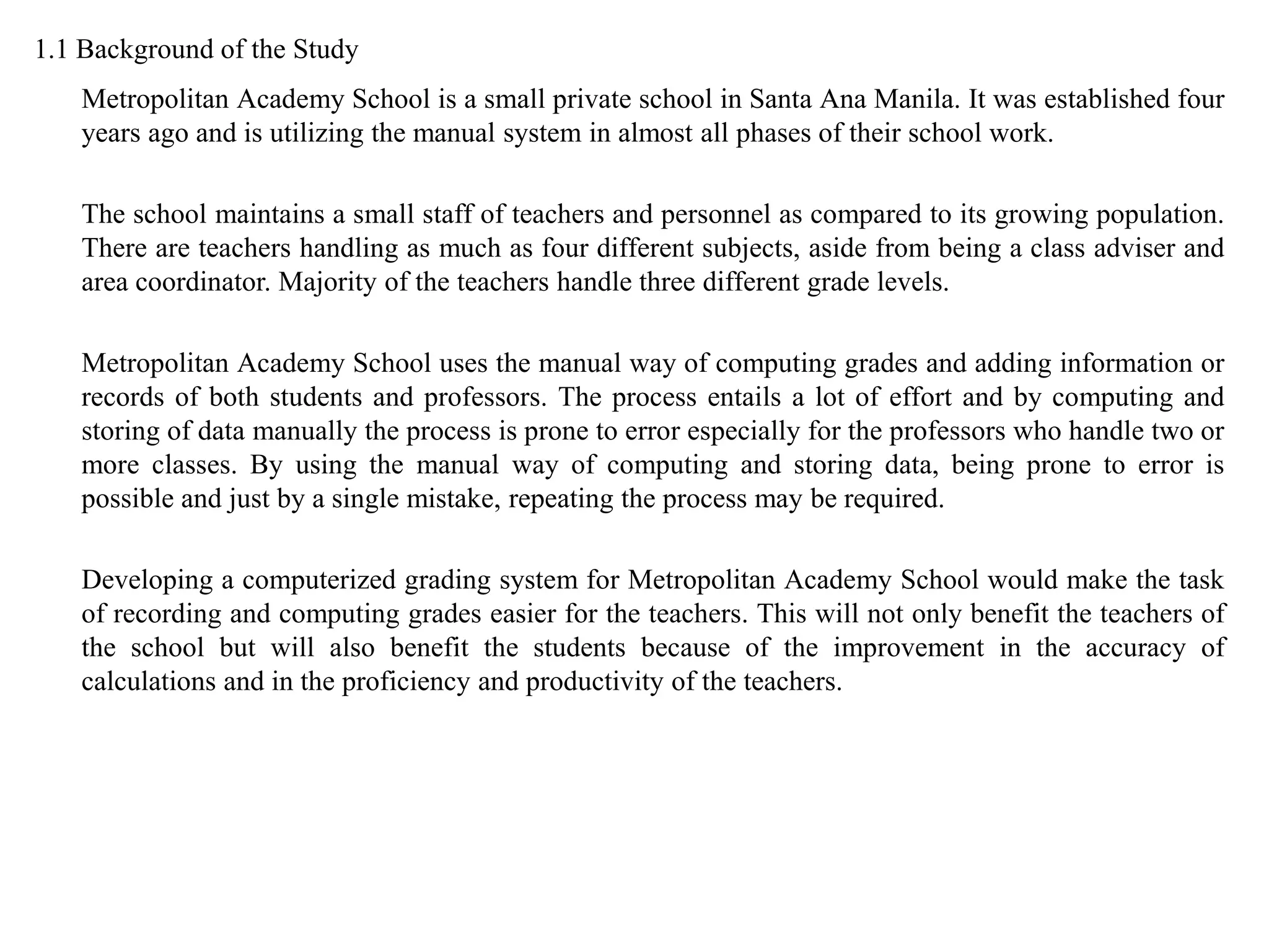 Computerized grading system chapter 1-3 | PPTX