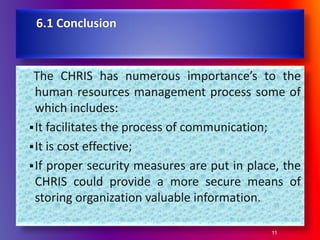 Computerized human resource information system | PPTX