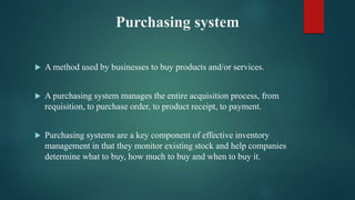 Computerized purchasing | PPTX