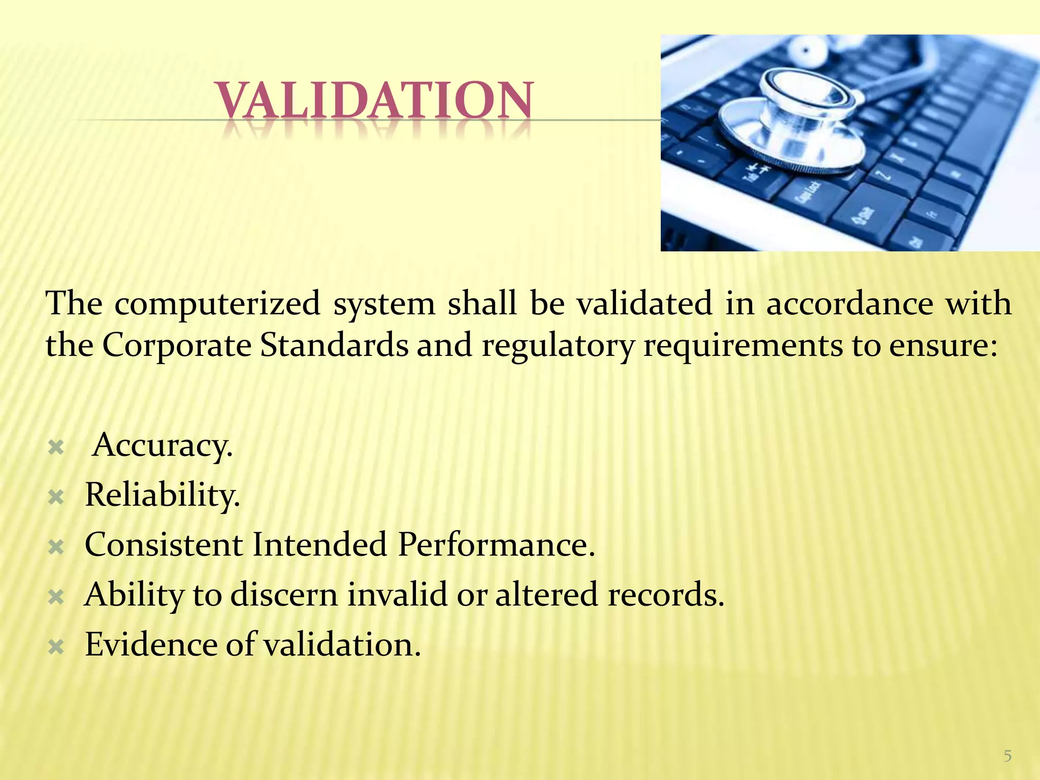 Computerized System Validation Pptx Computing Technology And Computing
