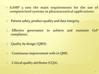 Computerized system validation | PPTX | Computing | Technology & Computing