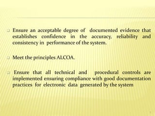 Computerized system validation | PPTX