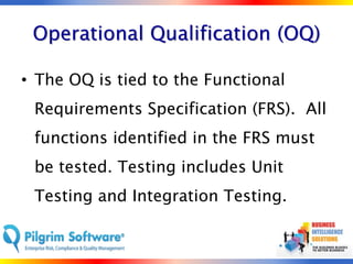 Computerized System Validation Business Intelligence Solutions | PPT