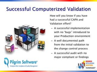 Computerized System Validation Business Intelligence Solutions | PPT